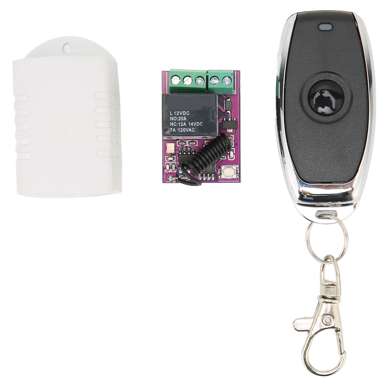 Беспроводное реле 20А с пультом ДУ и пластиковым корпусом 12В