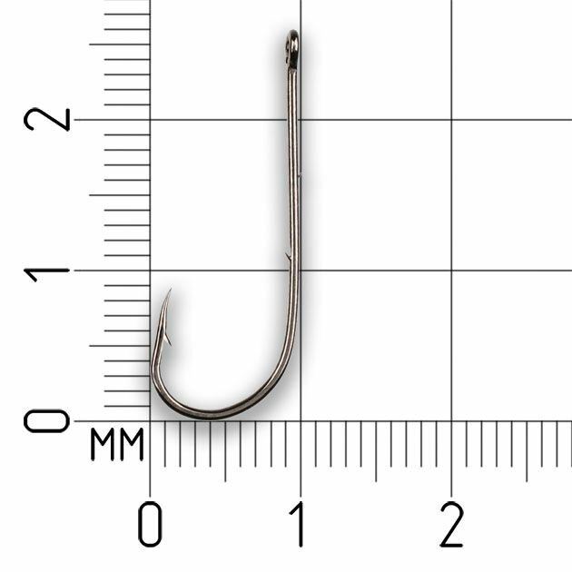 Крючки Mikado SENSUAL - ROUND с заусенцами № 4 BN (с ушком) ( 10 шт.)