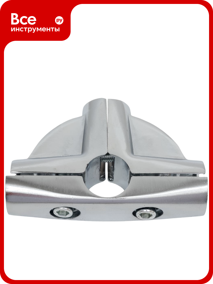 Соединитель 4-х труб Tech-Krep/Zitar с 2-мя площадками для полок, хром 1 шт - пакет 127446