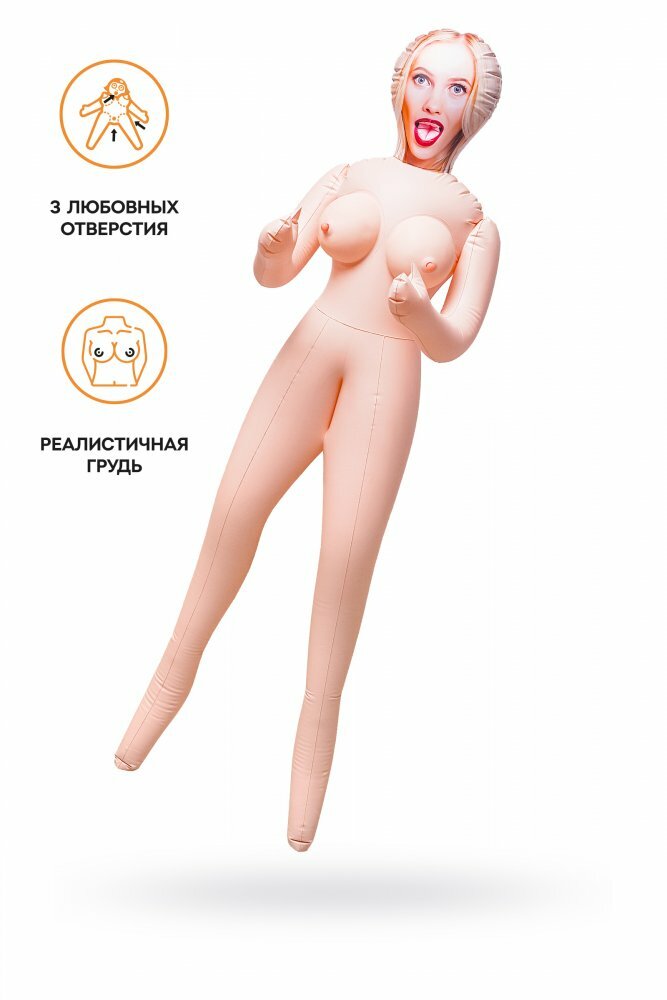 Кукла надувная Dolls-X Lilit блондинка с тремя отверстиями 150 см