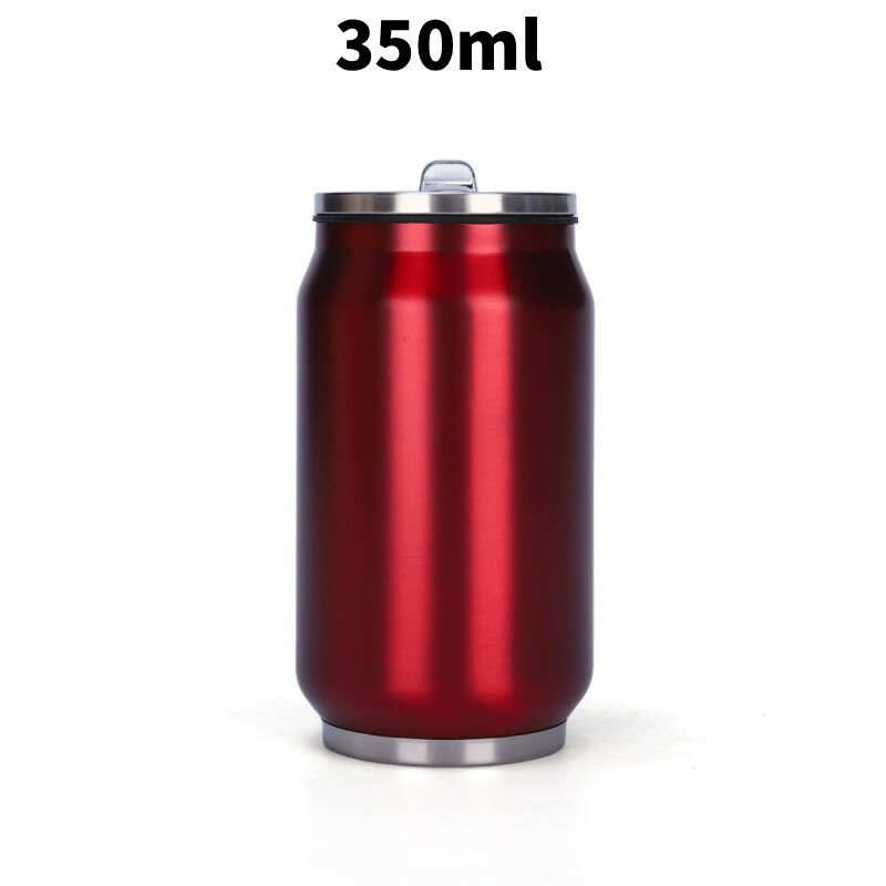 Термокружка нержавеющая сталь с утолщенным корпусом и ударопрочностью для личного использования и подарка винный красный объем