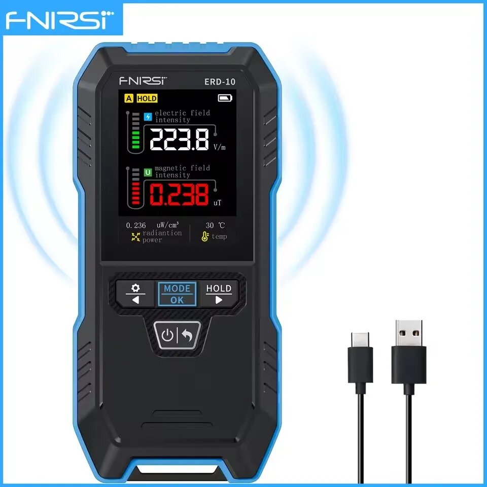 Детектор электромагнитного излучения FNIRSI ERD-10