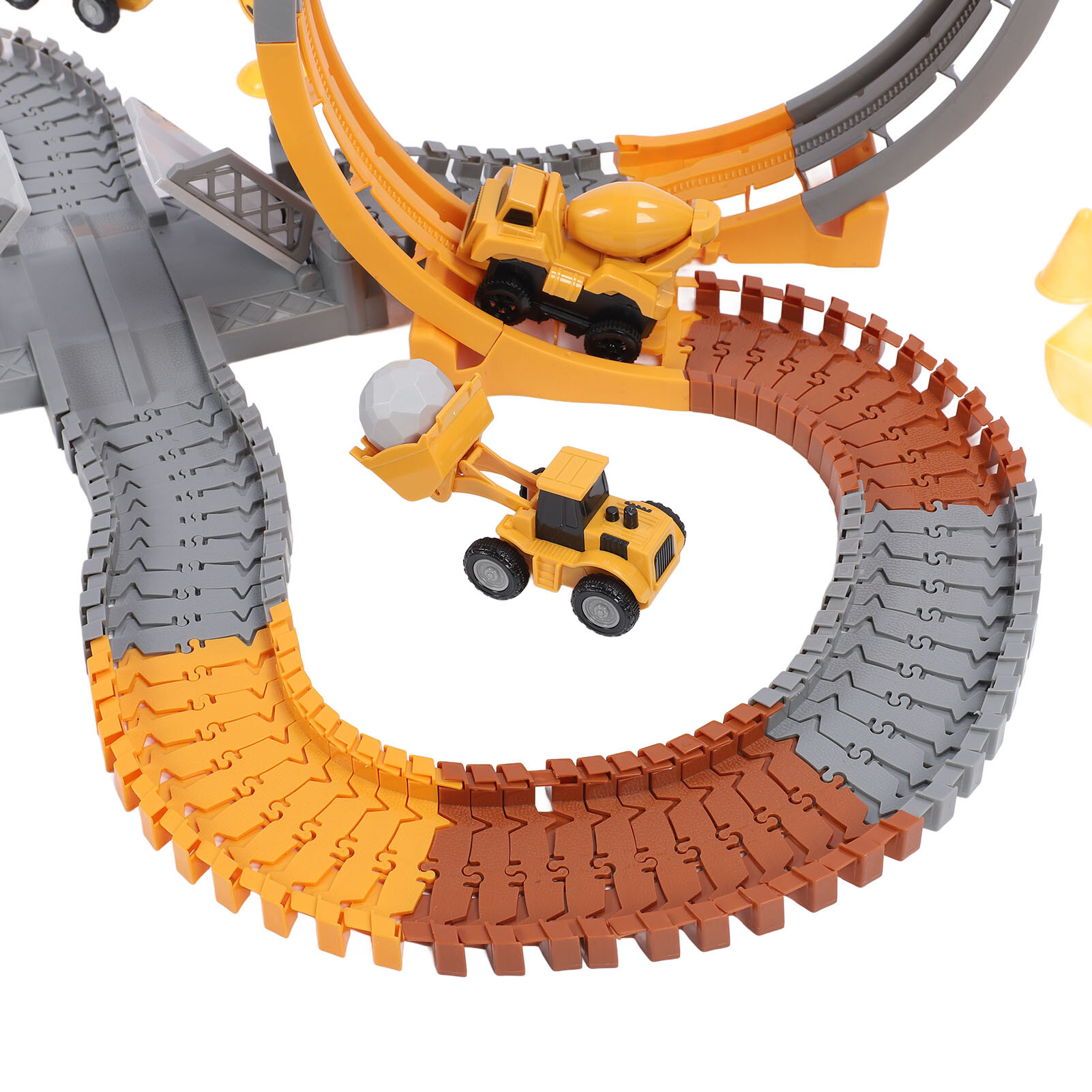 Строительные гоночные трассы, игрушка для детей, сборная игрушка, бесконечное веселье, образовательная самодельная инженерная гоночная трасса с имитацией машин