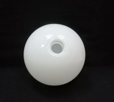 Плафон стеклянный шар G86, патрон G9, диаметр 120 мм, белый глянцевый