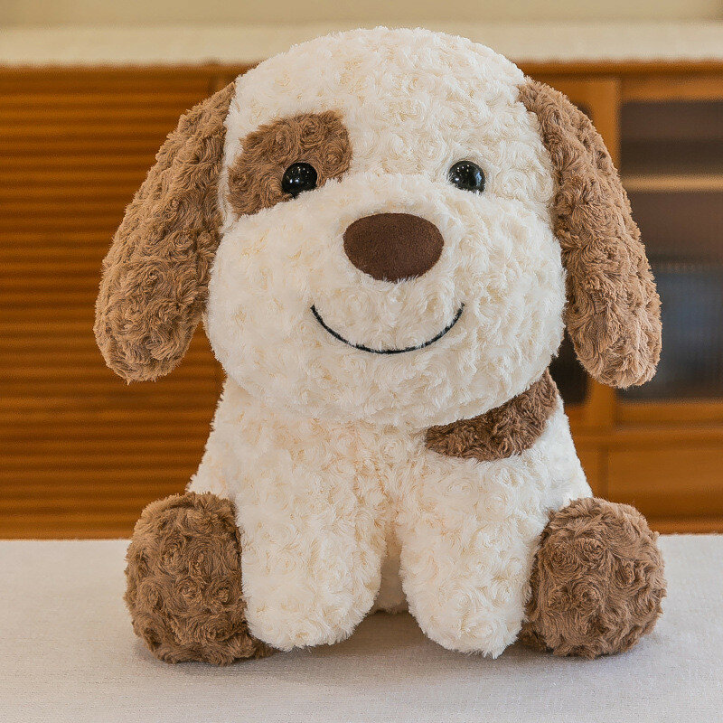 Lovable spotty puppy plush companion for gifts and nursery decor with fluffy pp cotton stuffing 35cm