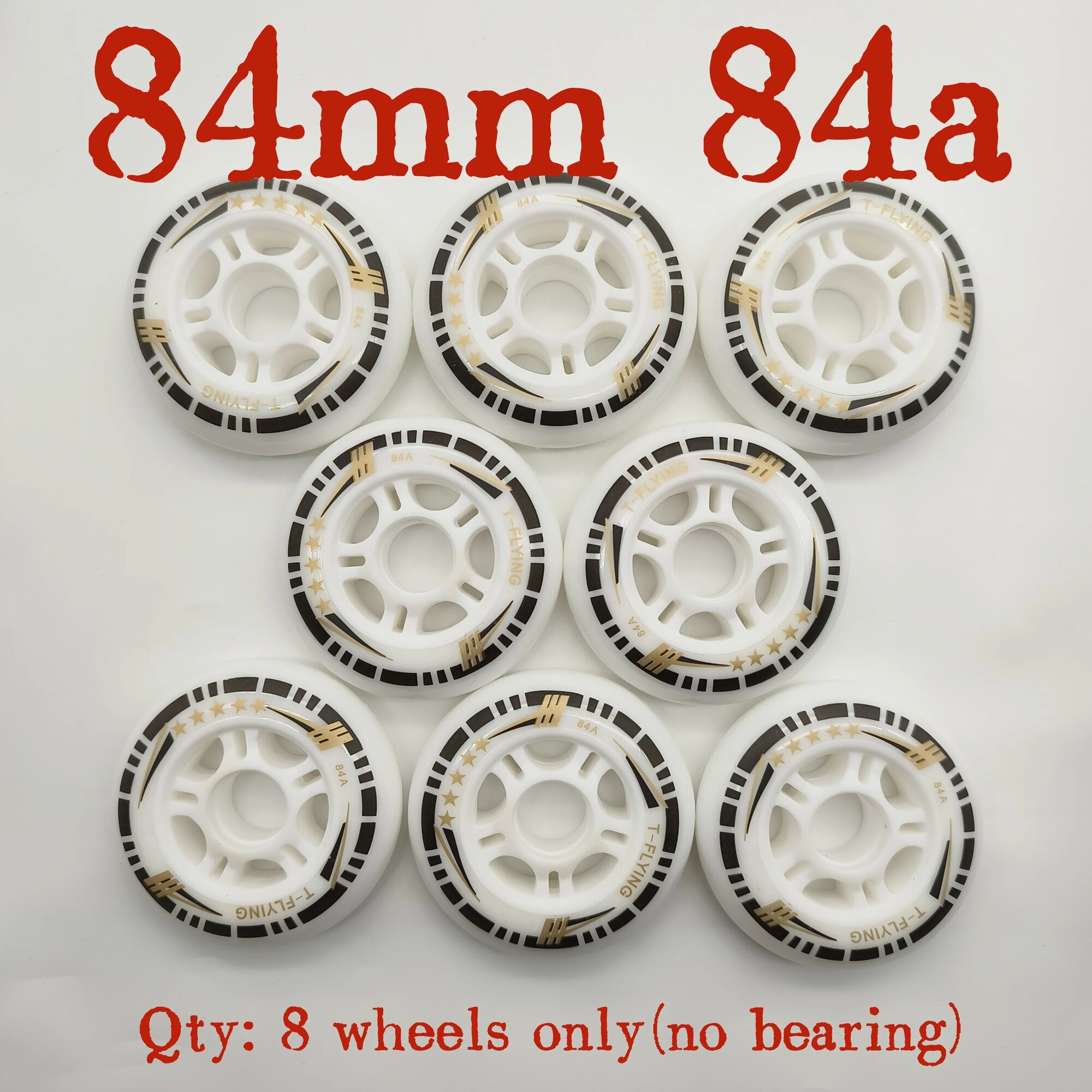 Колеса для роликовых коньков MCgala 84 мм 84mm white