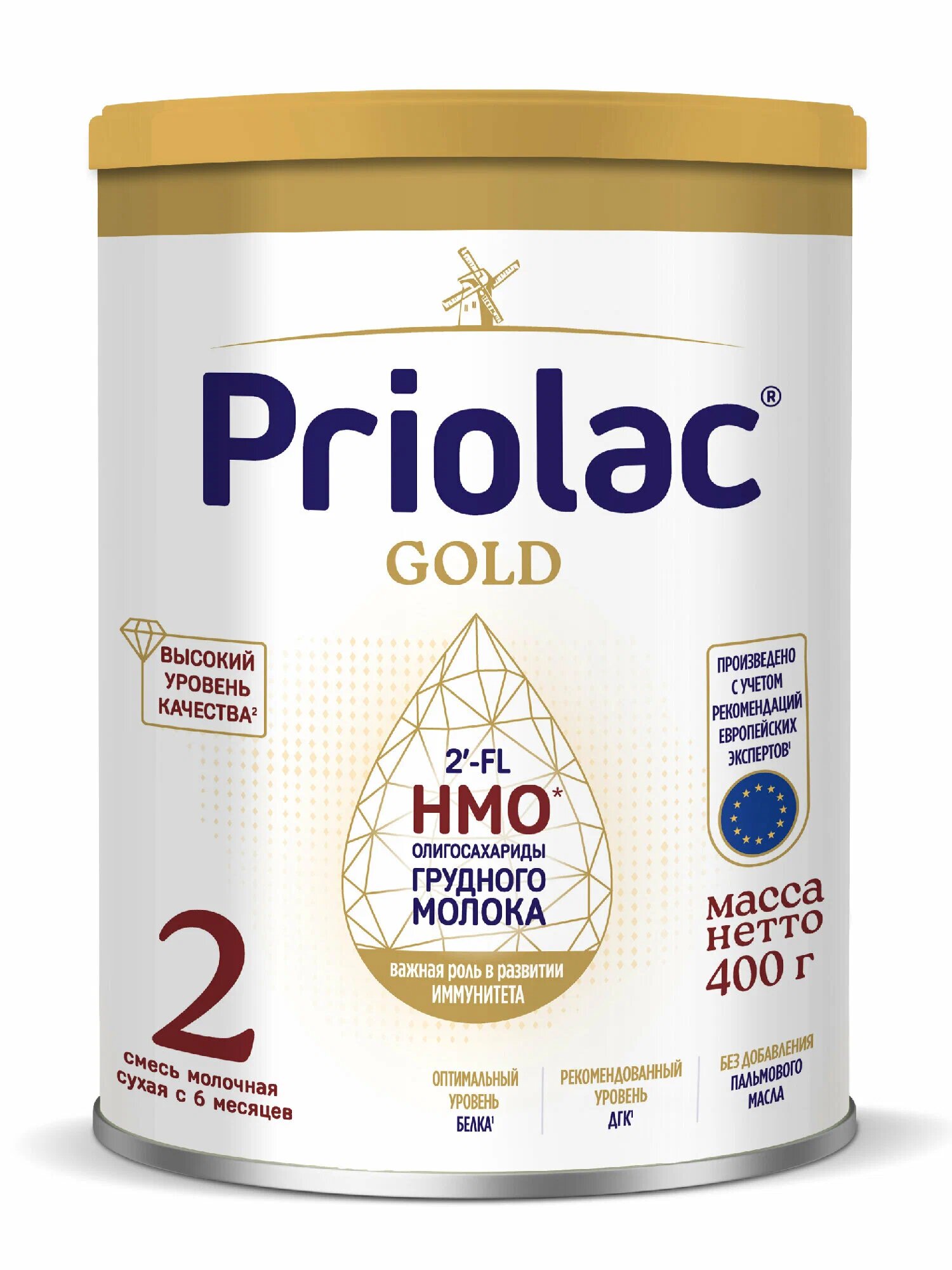 Смесь сухая молочная Priolac (Приолак) GOLD 2, с 6 месяцев, 400 г