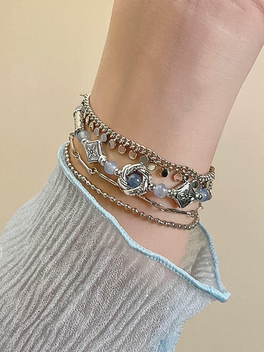 Браслет, искусственный камень