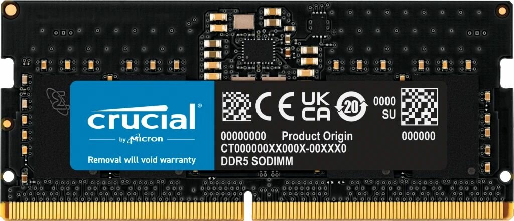 Модуль оперативной памяти Crucial Оперативная память 8Gb DDR5 5600MHz SO-DIMM CT8G56C46S5