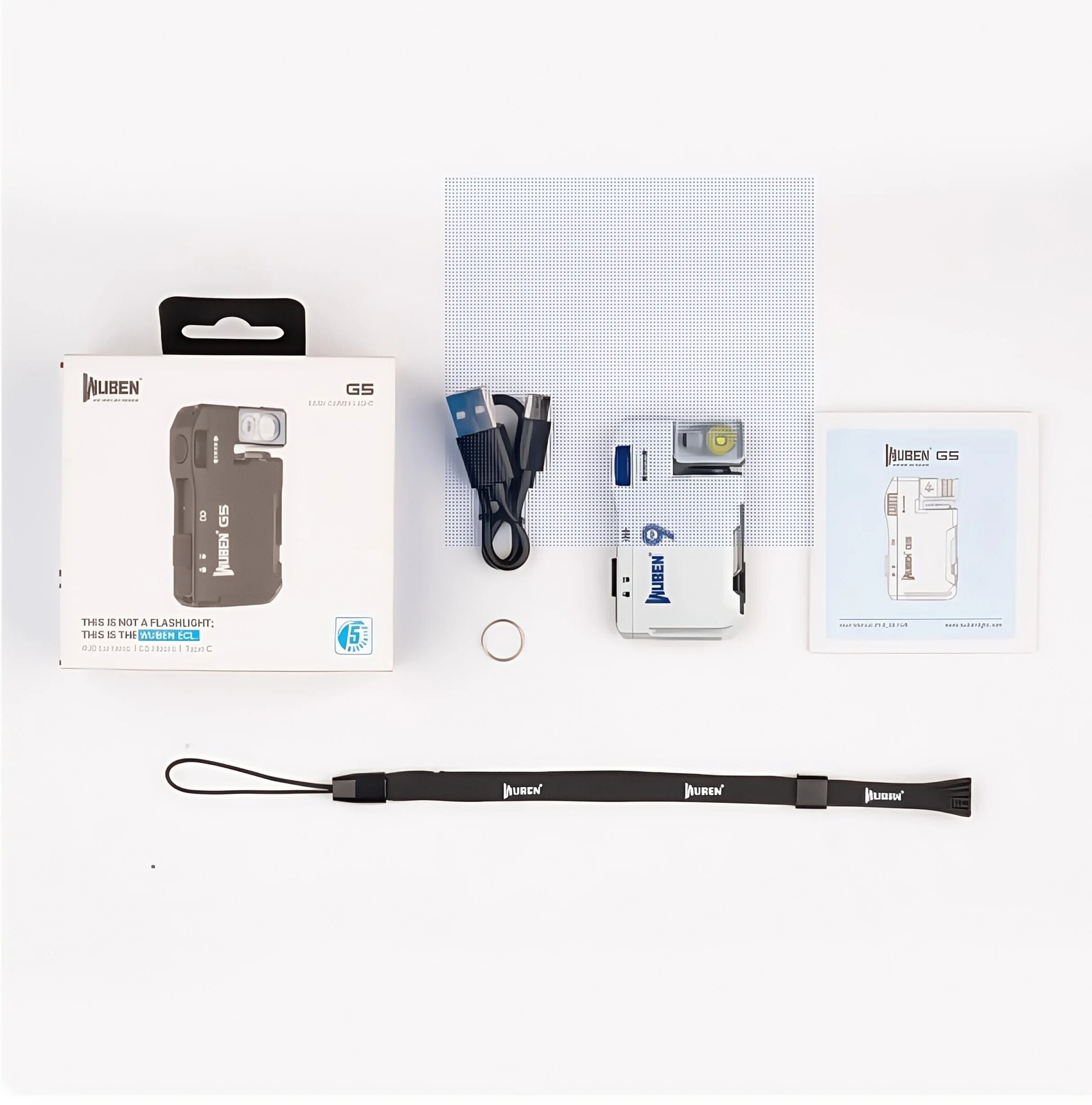 JIANKEXING WUBEN G5 перезаряжаемый фонарик White