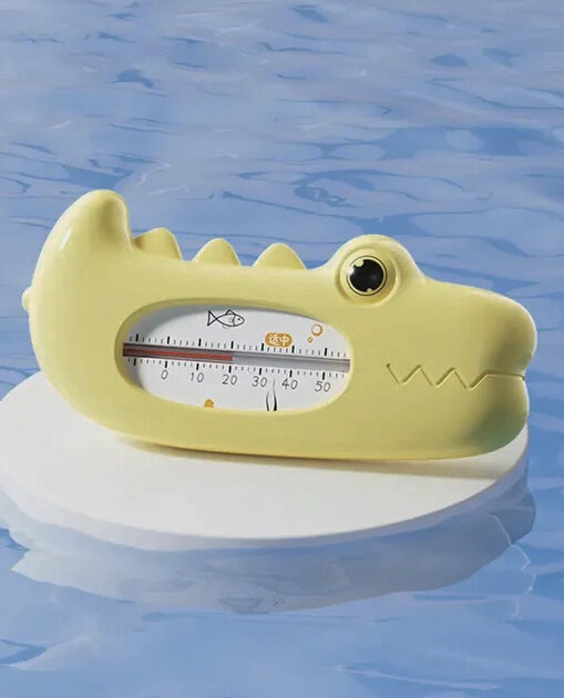 Термометр для купания-Маленький крокодил, цвет лайм