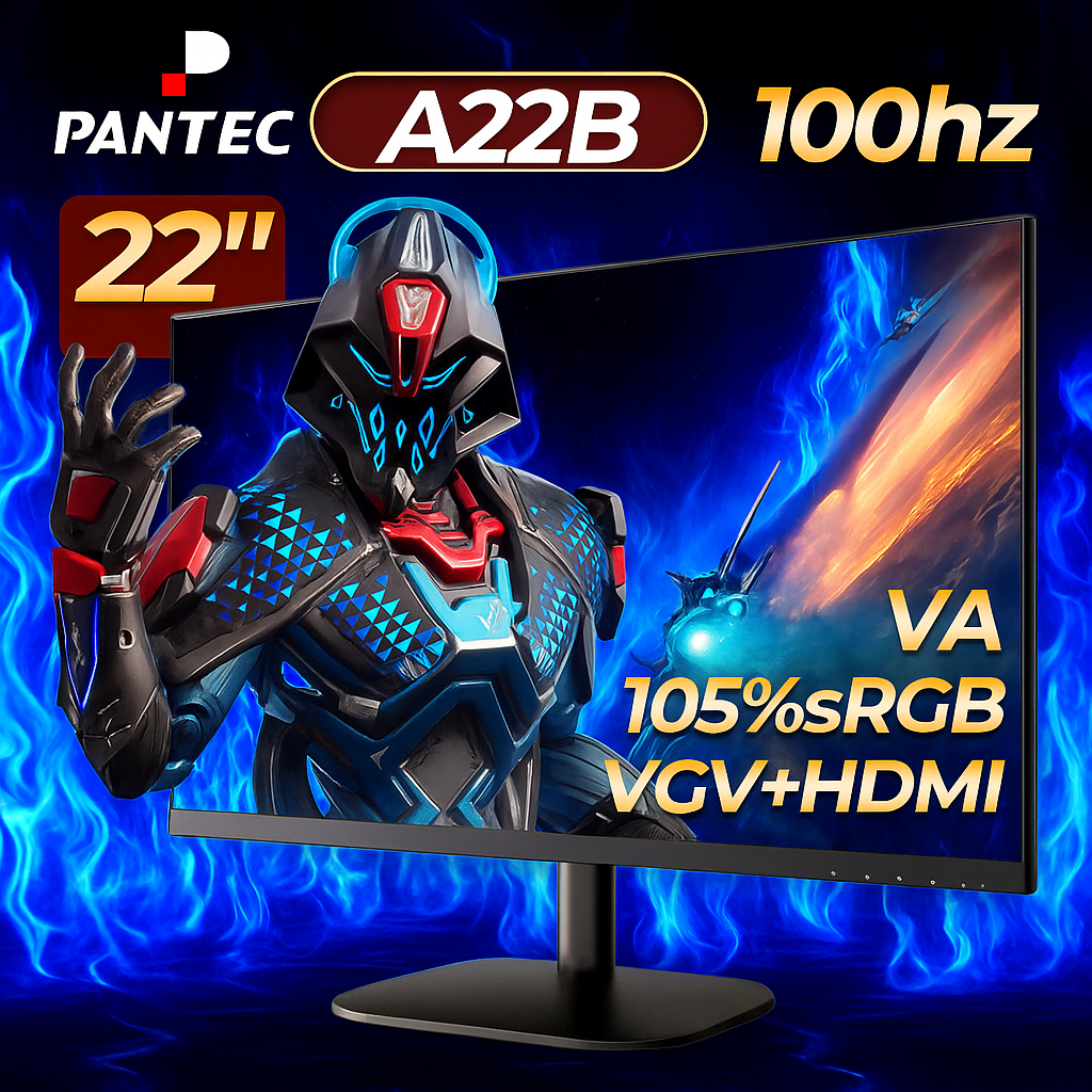 Игровой монитор Pantec , 22", 1920 x 1080, 100Hz, контрастность 3000