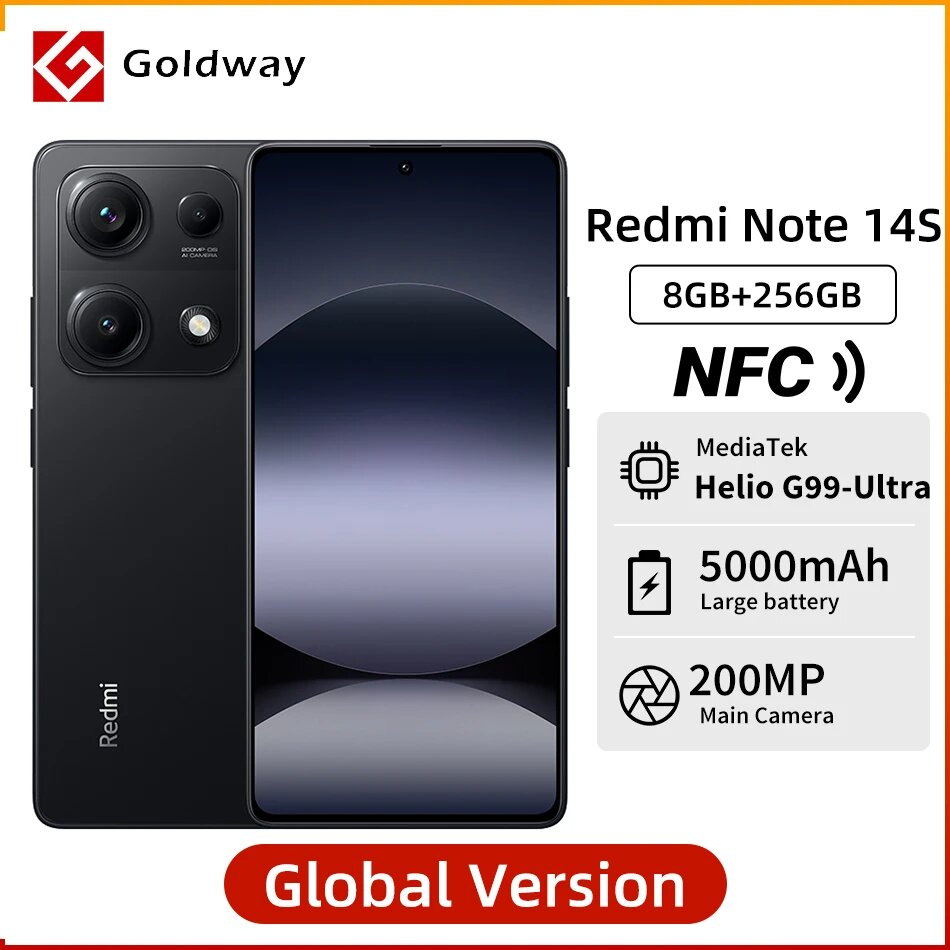 Смартфон Xiaomi Redmi Note 14S, 8/256ГБ, global