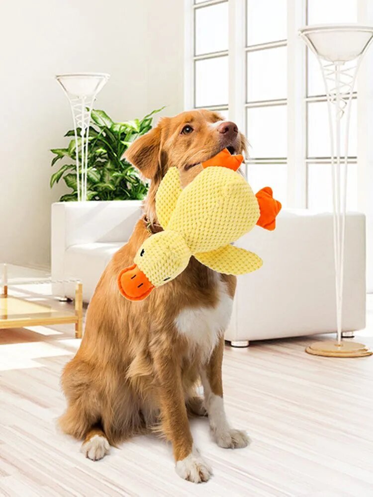 Жёлтая Утка Игрушка для Собак