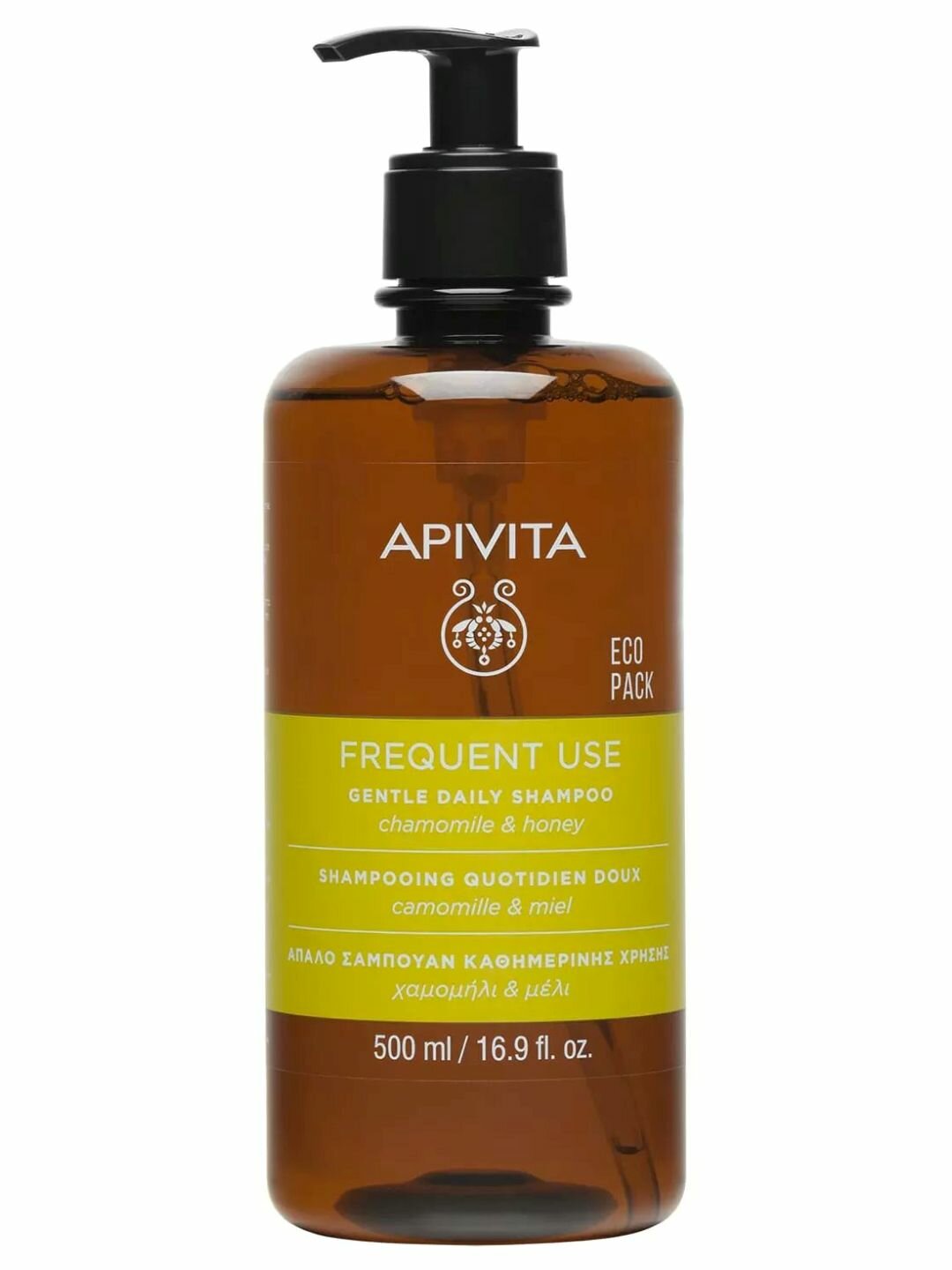 Апивита Мягкий шампунь для частого использования с Ромашкой и Мёдом, 500 мл | APIVITA Shampoo