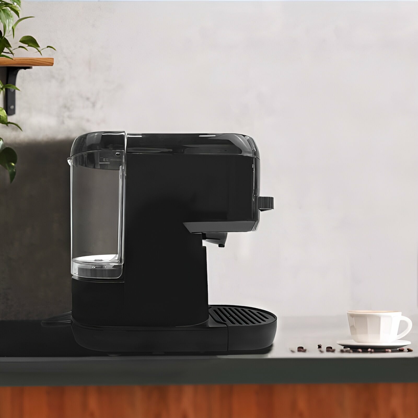 Кофемашина ElektroBit OLM-KFX006, сенсорное управление, черная