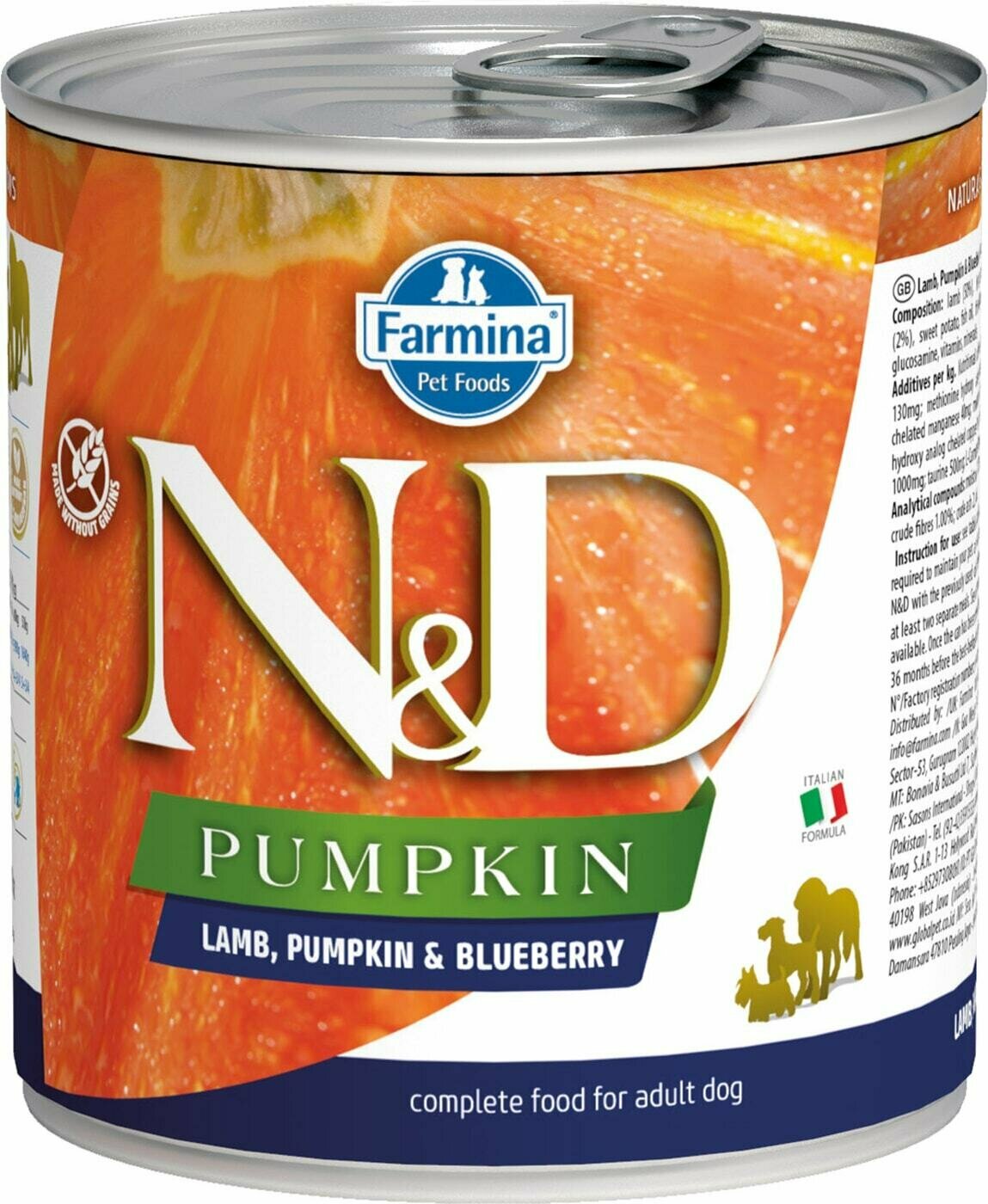 Farmina / Влажный корм для собак Farmina N&D Dog Pumpkin с ягненком черникой и тыквой 285г 1 шт