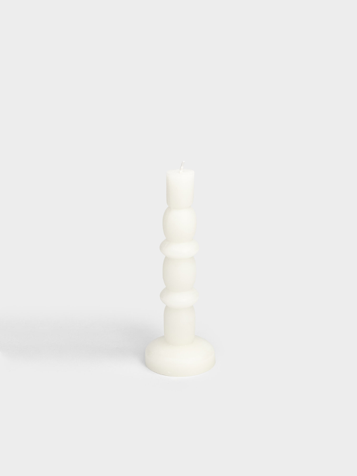 Свеча, 15 см, тонкая, белая, парафин, Shape candle, Kuchenland