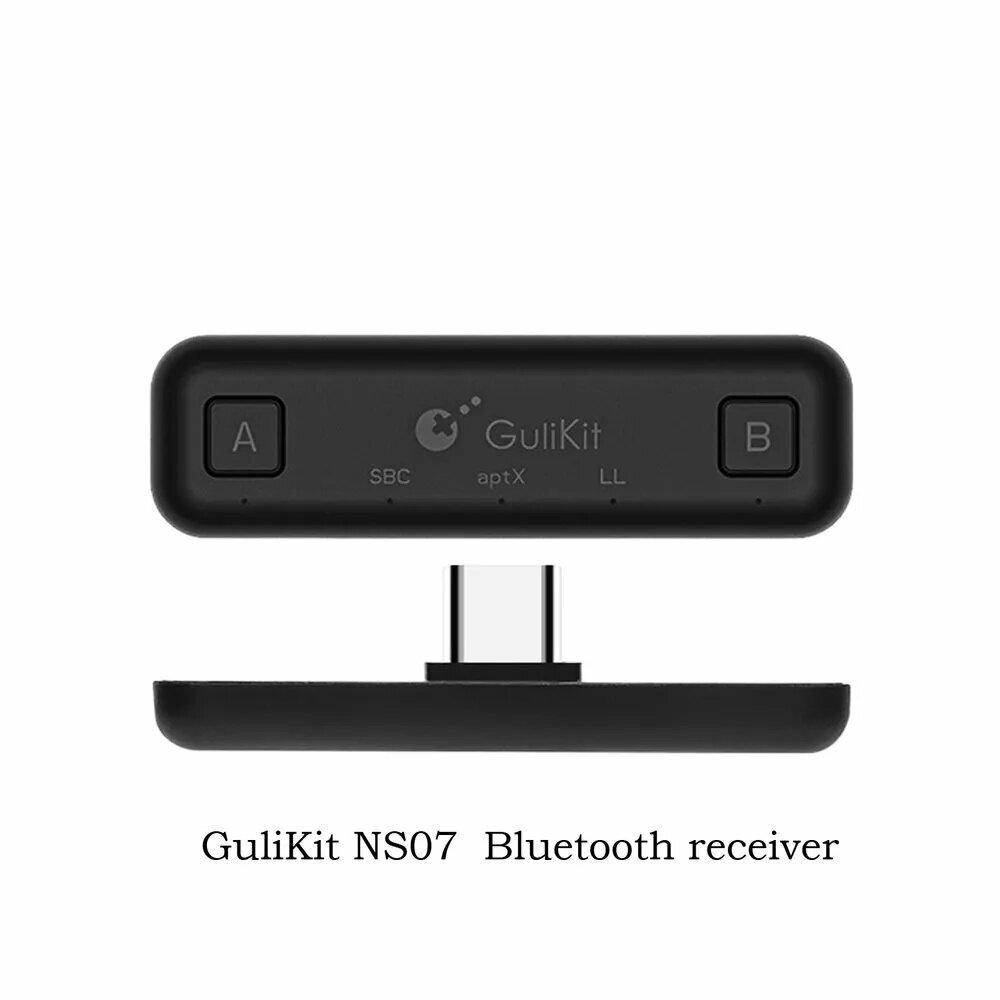 GuliKit NS07Беспроводной аудиоадаптер Route Air Bluetooth NS07 Pro Type-C Передатчик для Nintendo Switch NS OLED PS4 PS5 PC