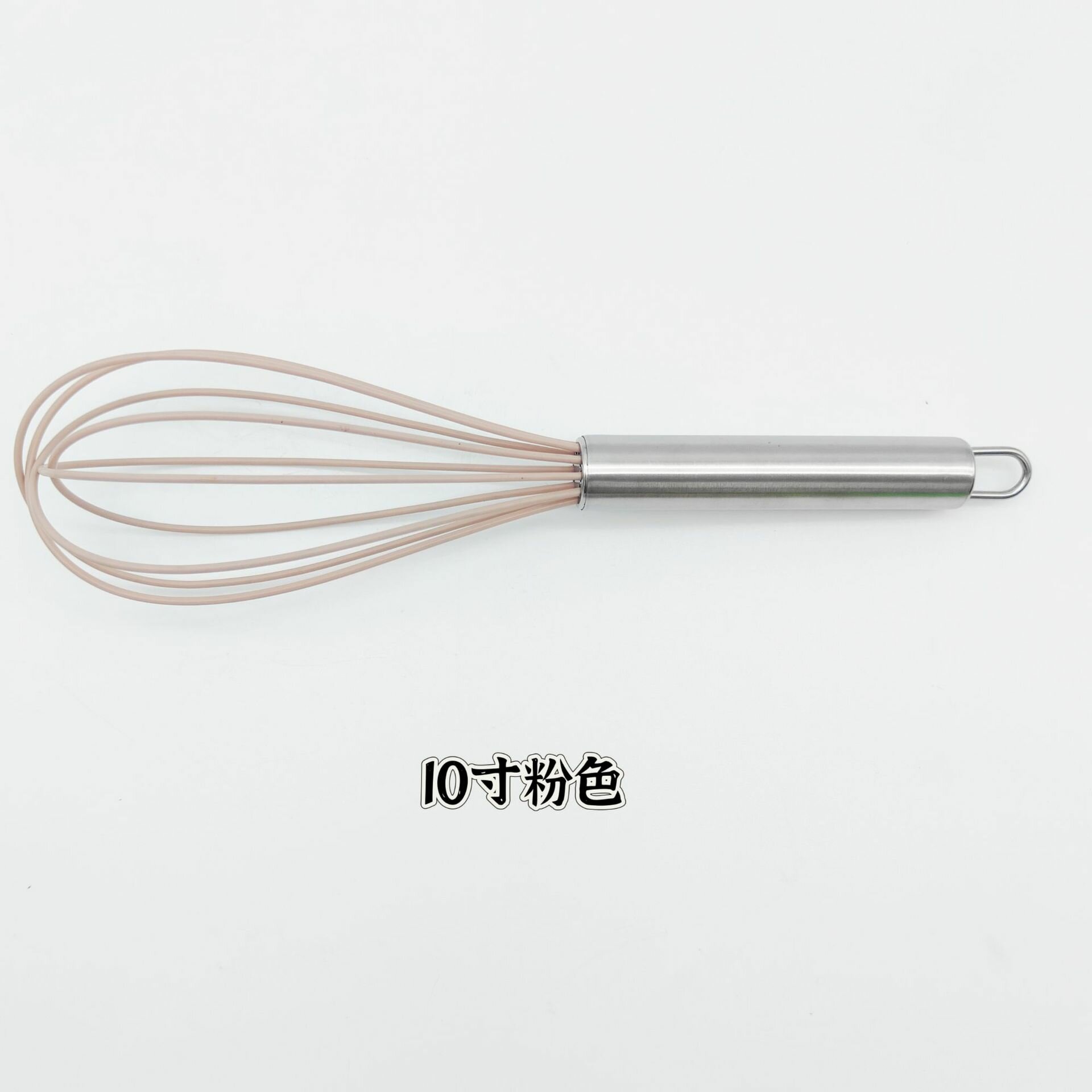 Оптовая продажа, полностью из нержавеющей стали, 6-рядный венчик для взбивания яиц, кухонный инструмент для выпечки с ручкой