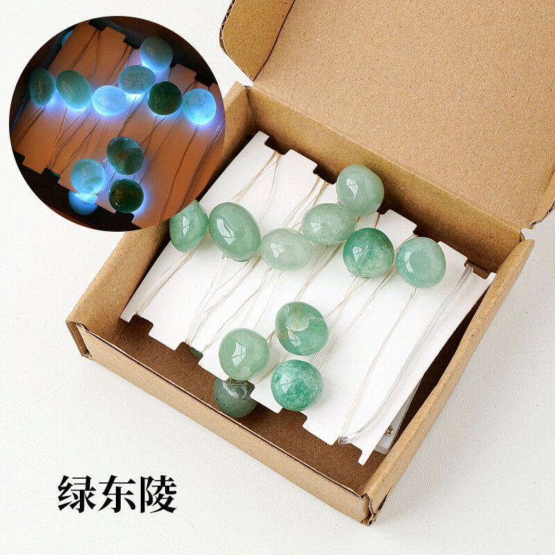 Натуральный розово-белый аметист, сырой камень, атмосферная лампа, длинная полоса, цветная лампа, гирлянда, рождественское украшение, ночник, праздничный подарок