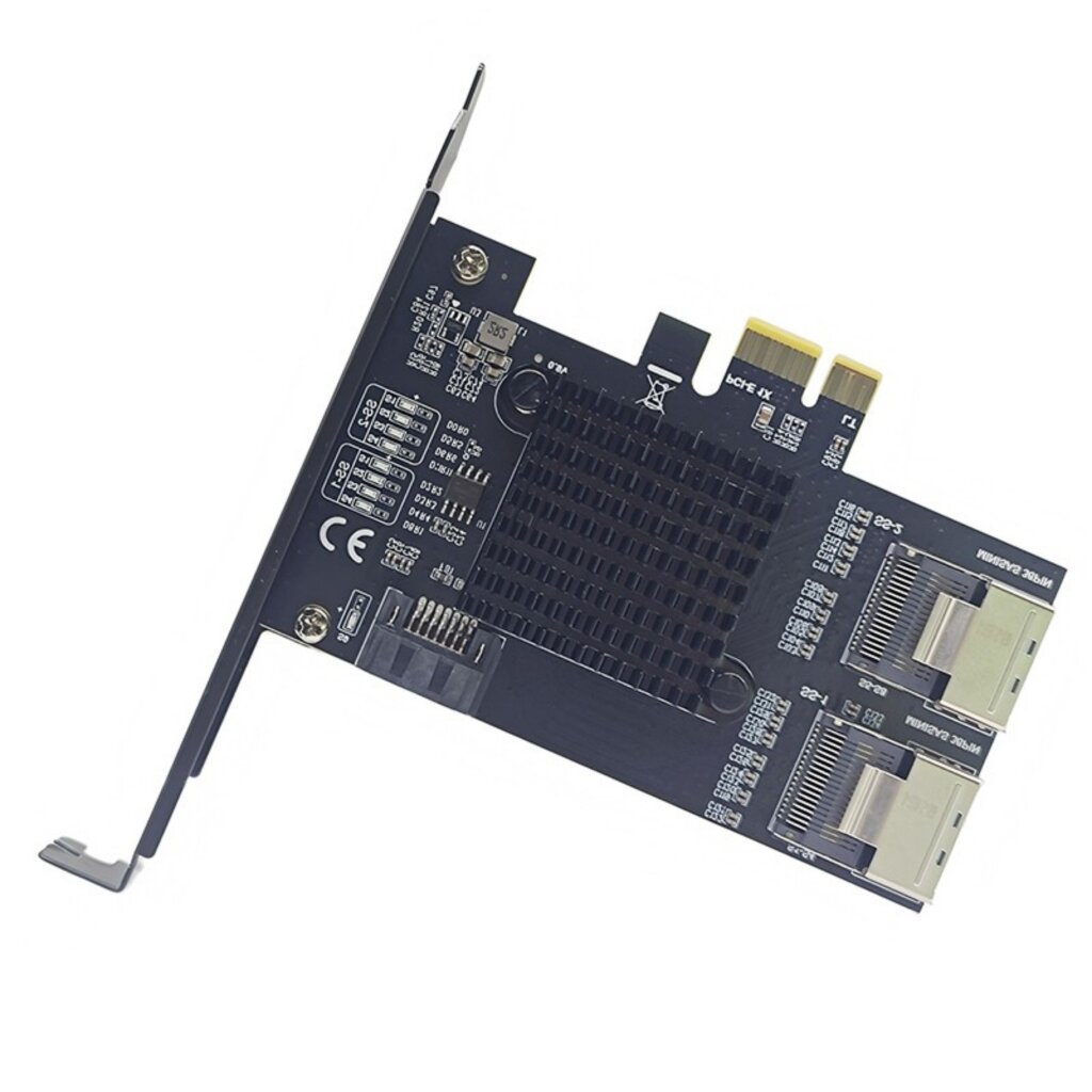 PCIe X1 для SFF8087, 9-портовый адаптер SATA3.0, Плата расширения PCIe для SFF-8087