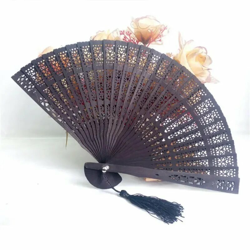 KNOW EASY-1 кусок Деревянные складные веера в китайском стиле; Украшение свадьбы и дома