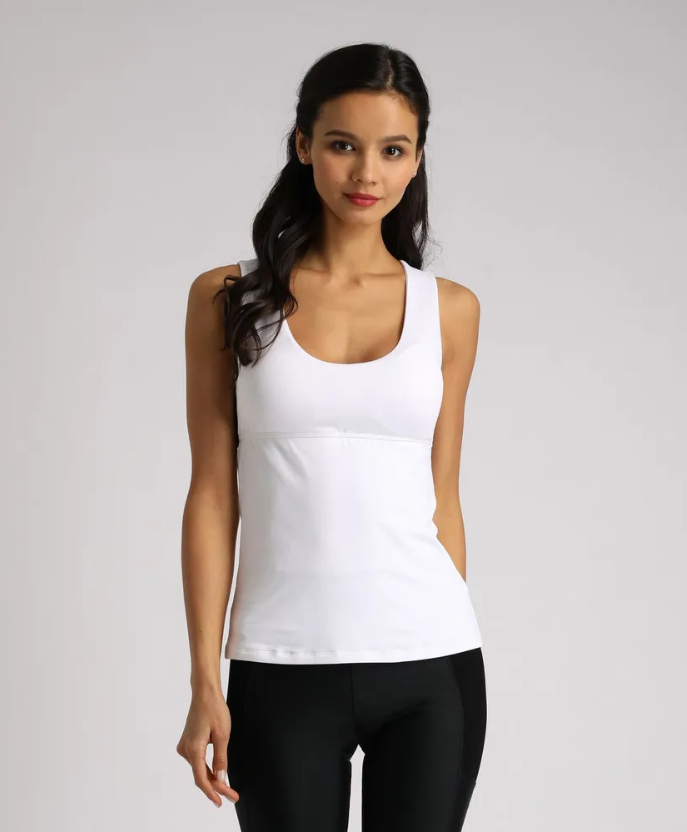 Майка спортивная Вставка сетка, тренд 2025