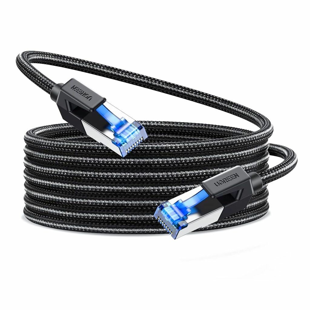 Ugreen Кабель для интернет-соединения RJ-45/RJ-45, 15 м, черный