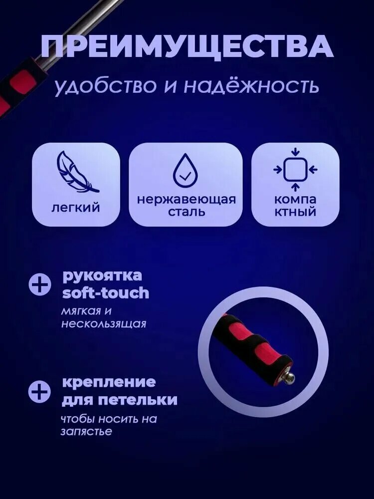 Флагшток древко для флага телескопический палка 2 метра