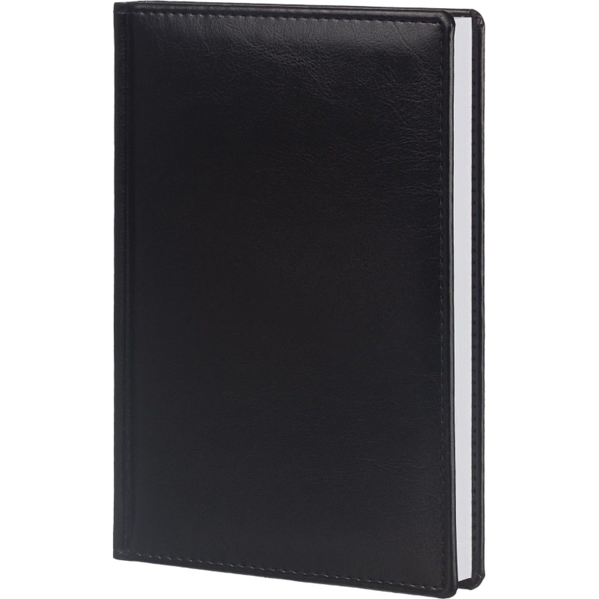 Ежедневник недатированный А5 Attache Agenda (176 листов) обложка кожзам, черная, 5шт.