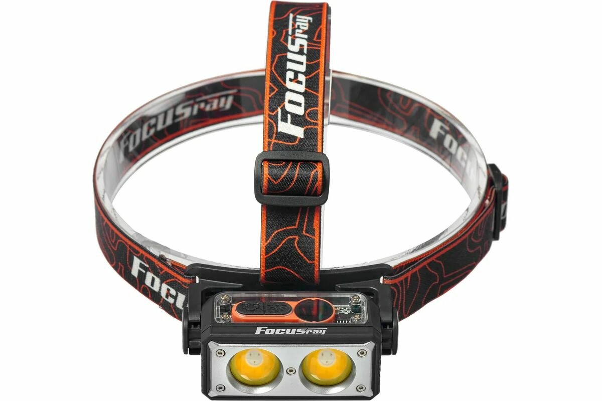Фонарь налобный Focusray 1323 2LED COB аккумулятор 1,2Ah 7 режимов 890422