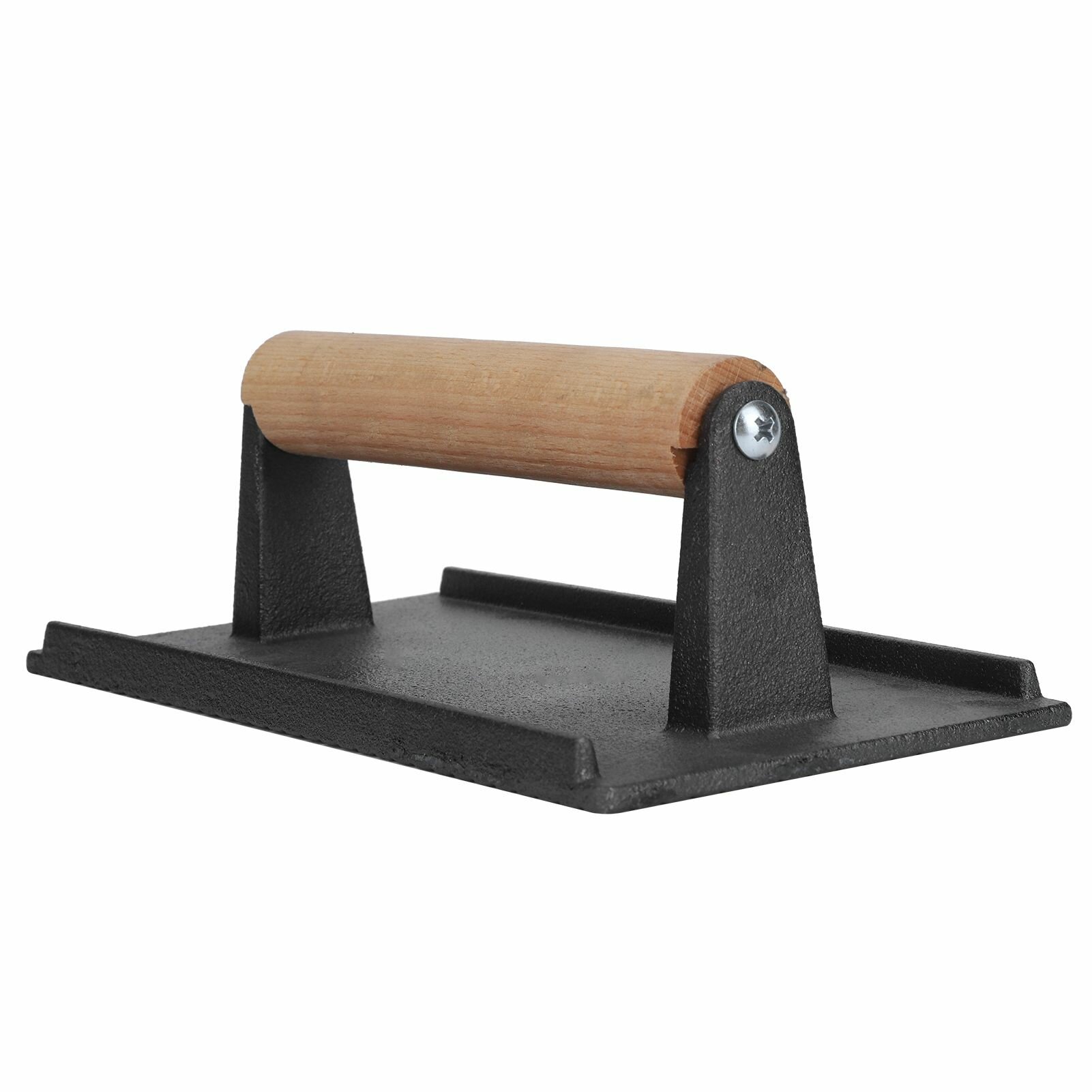 Чугунный пресс для стейка с деревянной ручкой