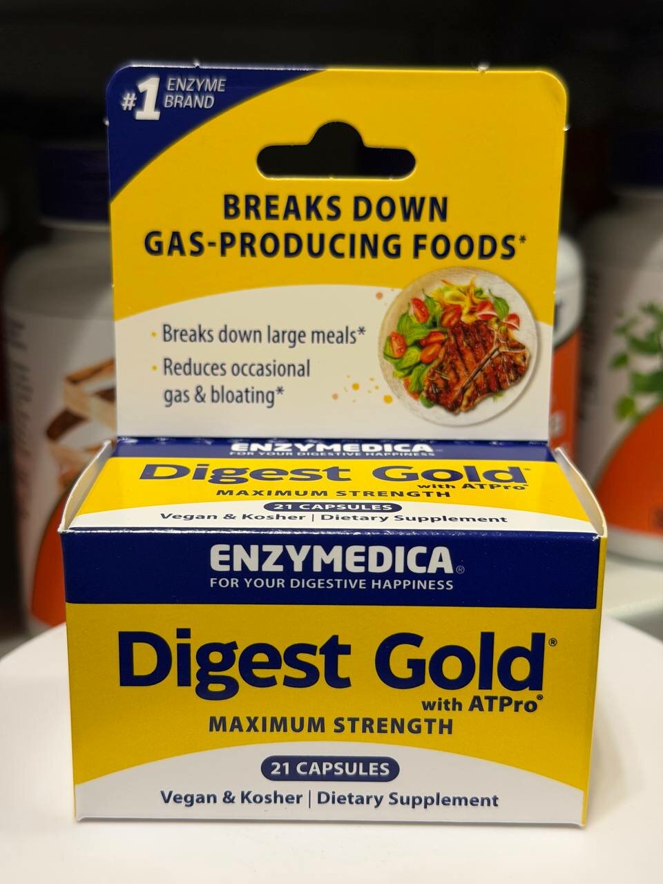 Enzymedica Digest Gold с ATPro - Ферменты максимальная сила действия 21 капсула