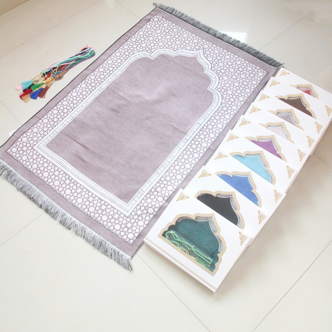 Прямоугольный напольный коврик, машинно-тканый жаккардовый тонкий ковер в подарочной коробке, набор из 99 бусин, свадебный подарок, 70*110 см.