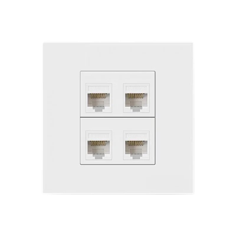 Розетка Ethernet CAT6, 4 Port 86mm