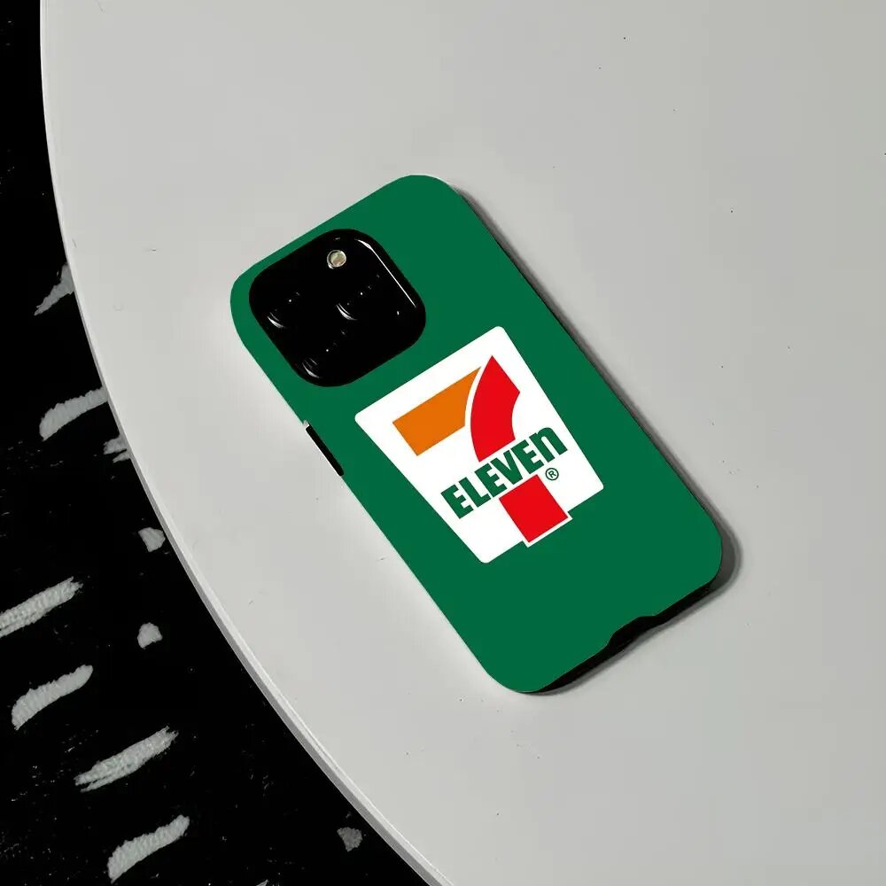 7-Eleven 711 Чехол для телефона из жесткого ПК для IPhone 16Promax Зеленый, GDB10, iPhone17 Pro Max