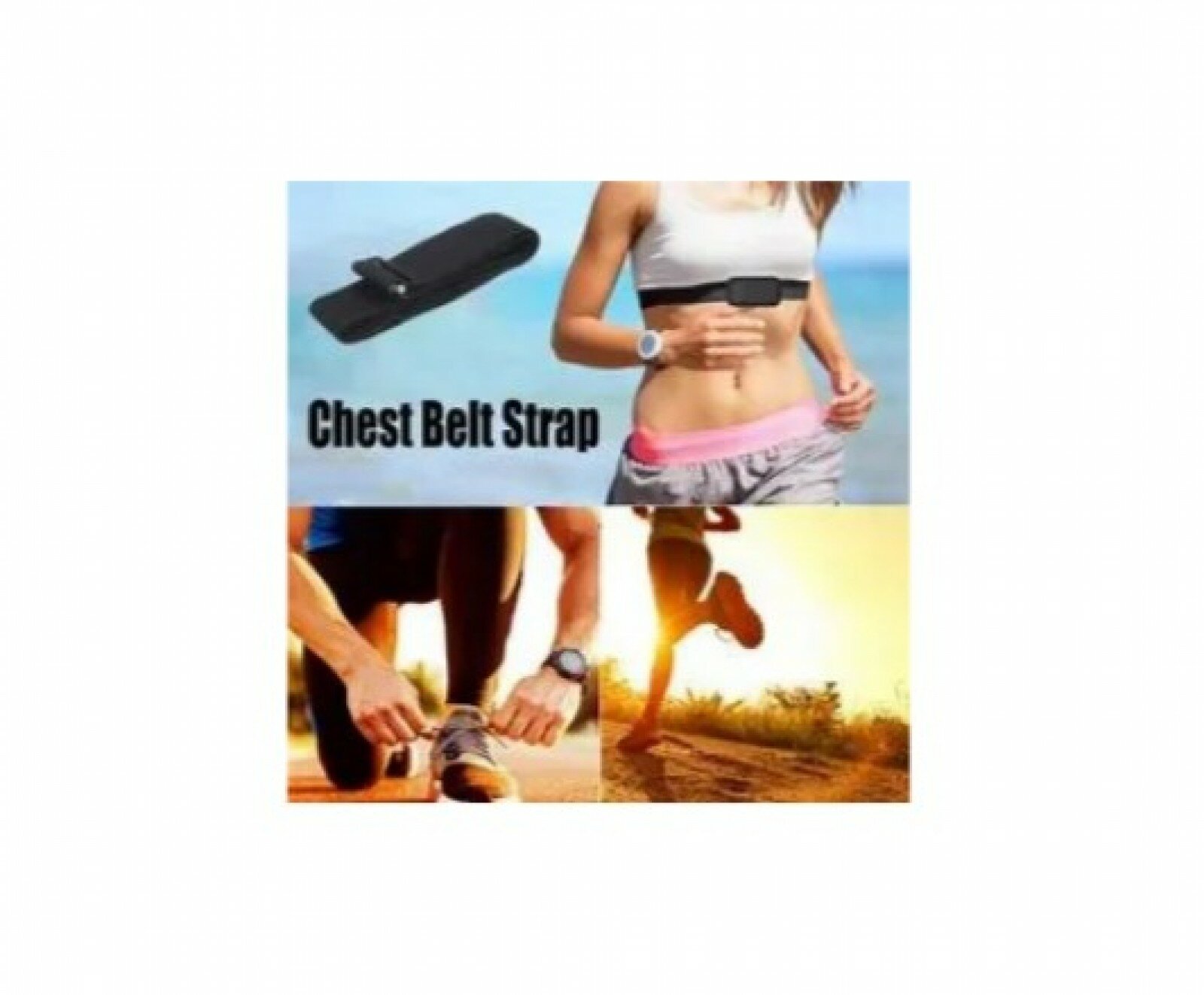 Нагрудные ремни для измерения пульса MyPads 2 шт, мягкий дышащий материал, для спорта и фитнеса