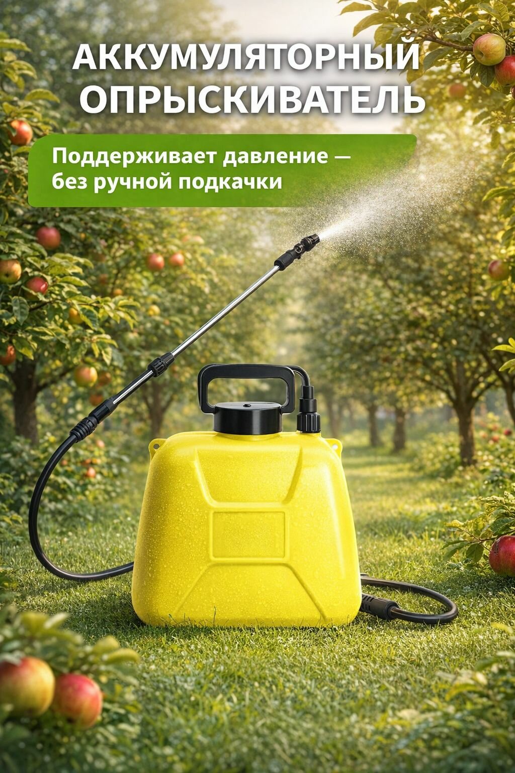 Опрыскиватель садовый аккумуляторный 5л