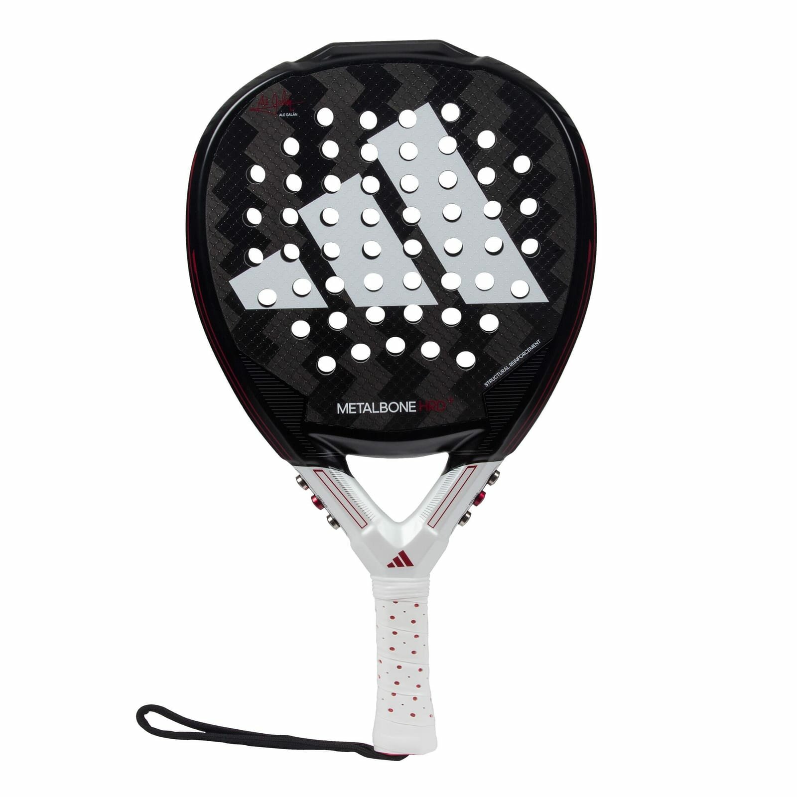 DECATHLON ракетка для падел тенниса Adidas Ale Gal n Metalbone Hrd+, бело-черный, длина 455 мм, профиль 38 мм