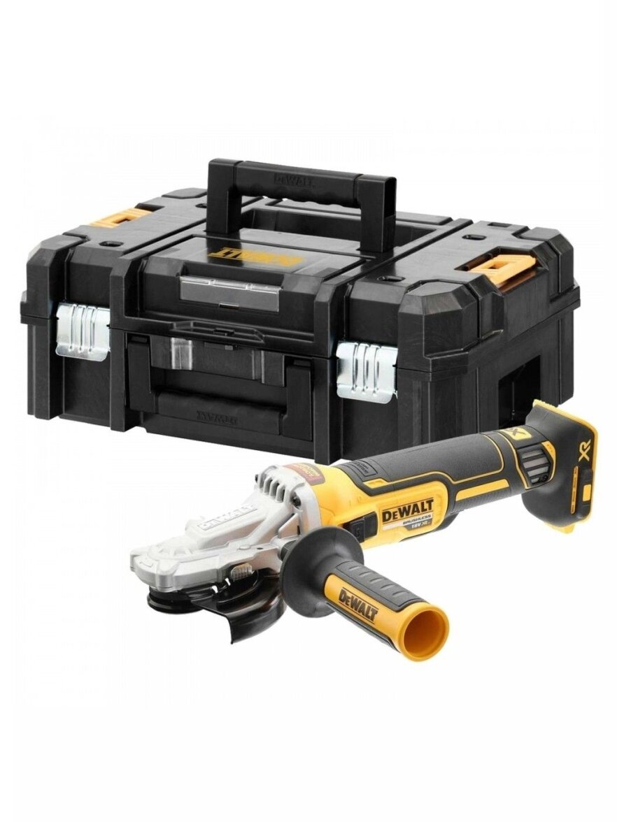Углошлифовальная машина аккумуляторная Dewalt DCG405FNT-XJ, без АКБ и ЗУ