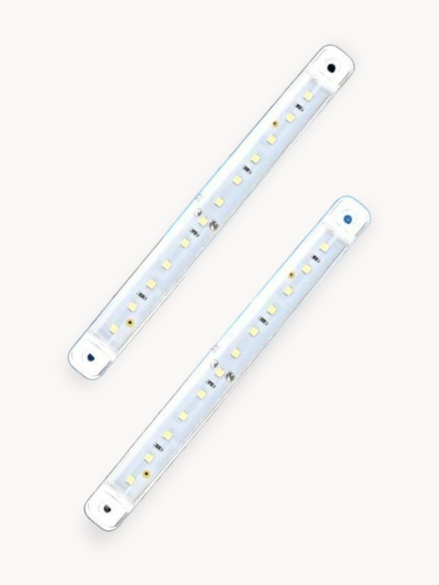 Габаритные огни - красные, желтые, белые/ светодиодные огни для грузовиков, прицепов, фур 12-24 - 2 штуки