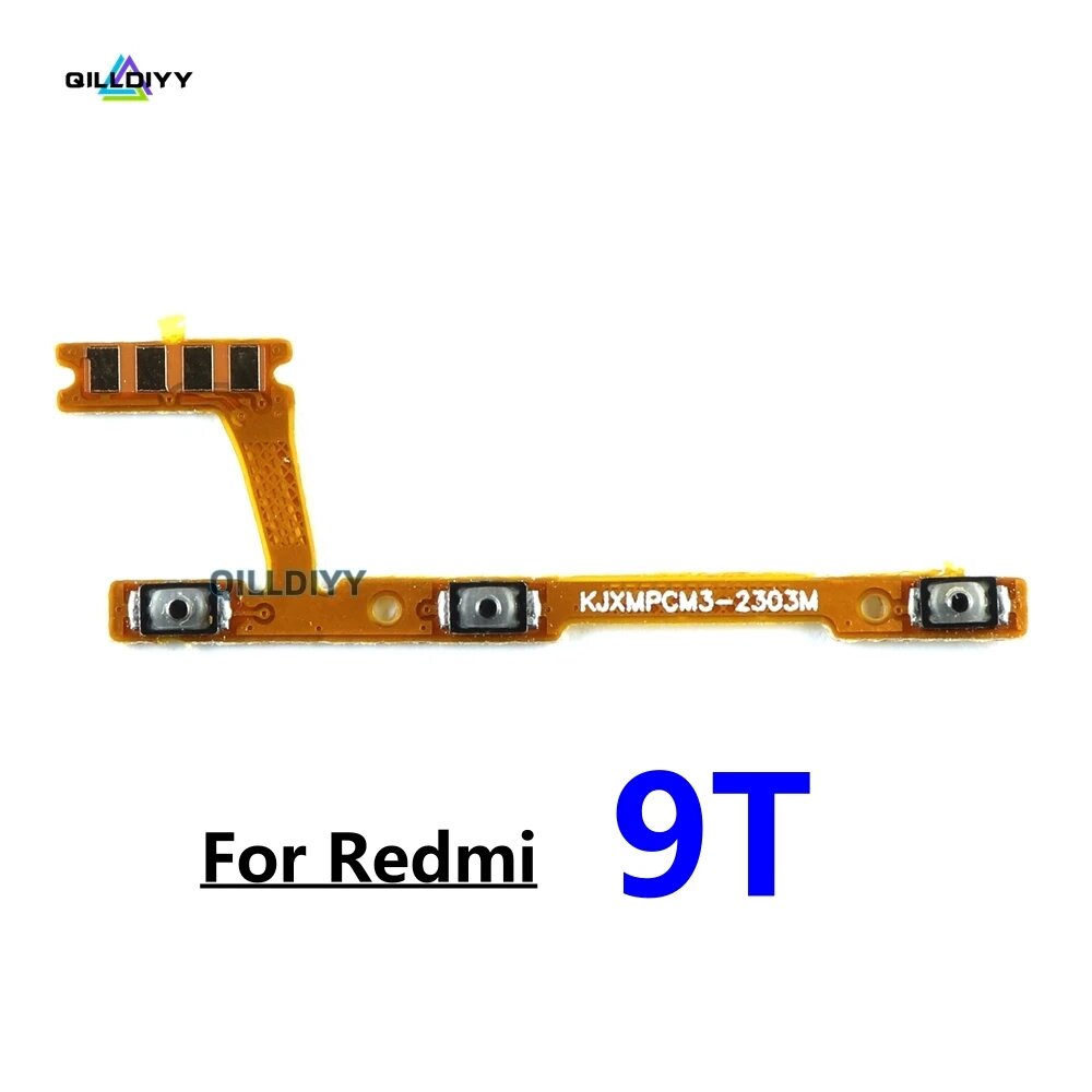 Ключ отключения звука для Xiaomi Redmi 9T, включение и выключение, боковая кнопка громкости, ремонт, запасные части гибкого кабеля M2010J19SG M2010J19SY