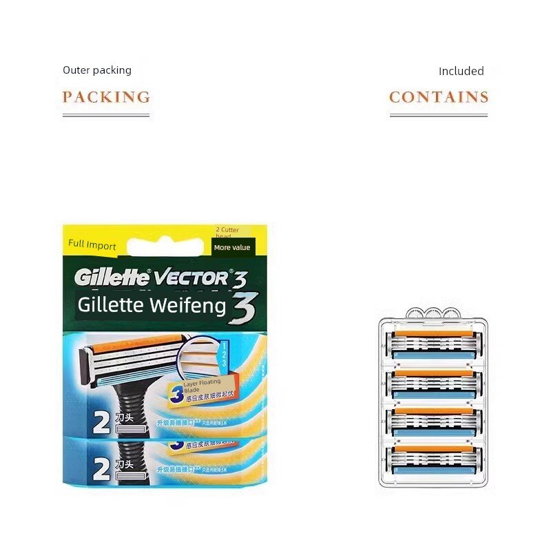 Набор для бритья Gillette Venus 3 Series с 4 лезвиями для специального использования