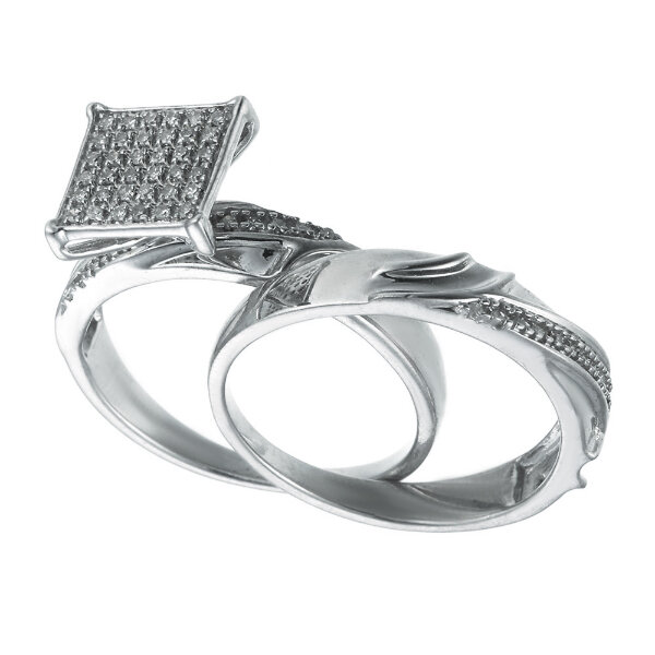 Кольцо, серебро, 925 проба