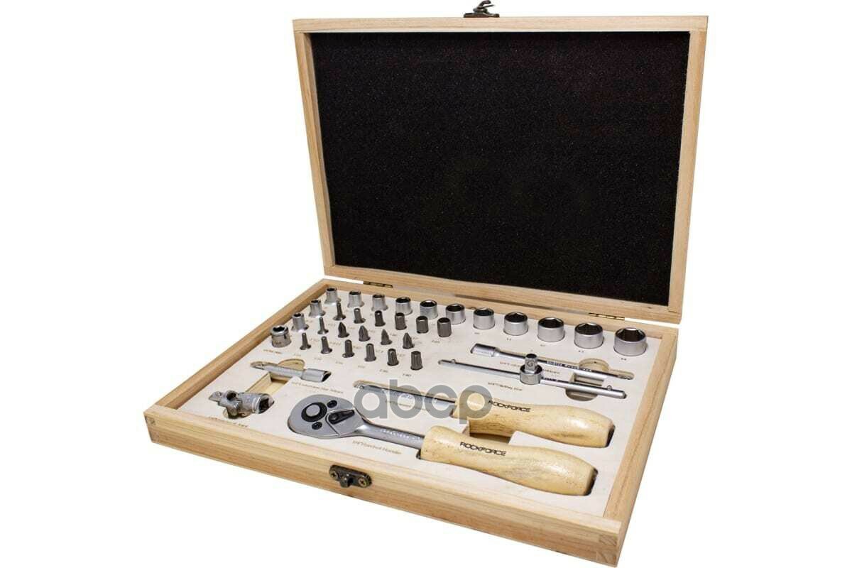 Набор инструментов 38 предметов слесарно-монтажный 1/4" DR 6-ти гран. ROCKFORCE ROCK FORCE арт. RF23825