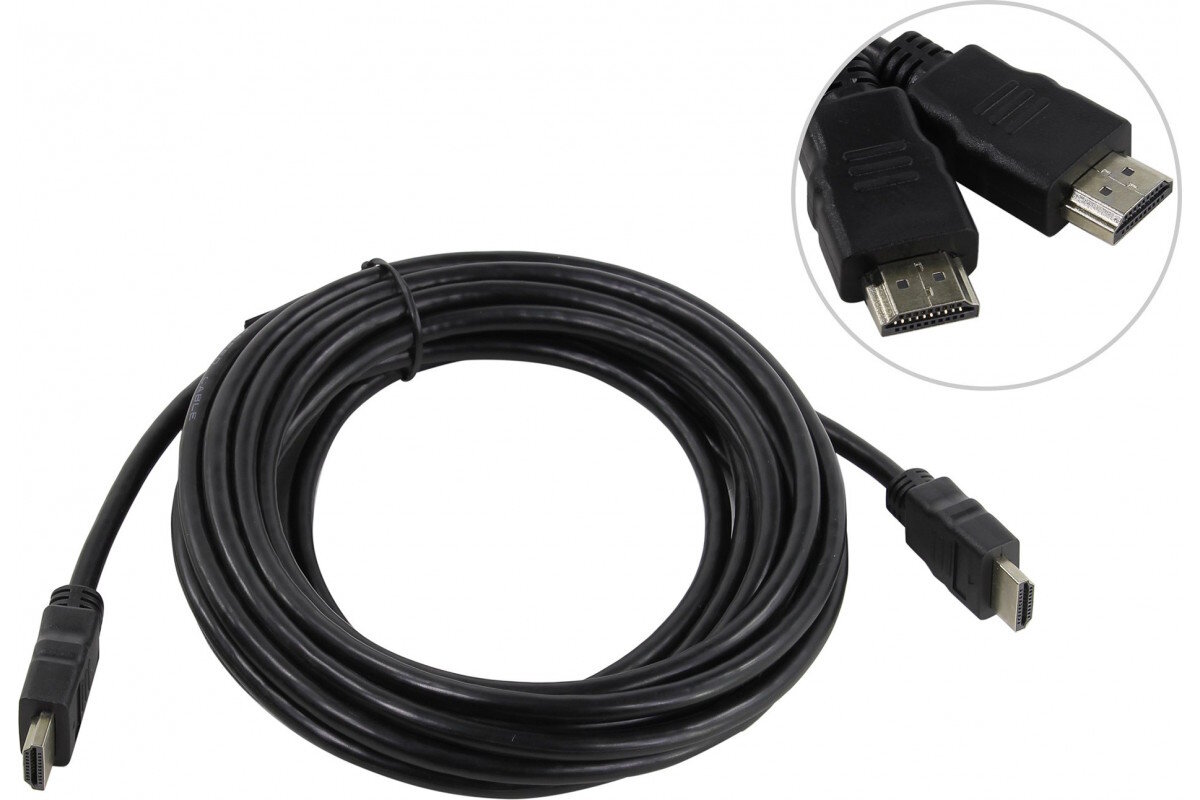 Кабель Smartbuy HDMI to HDMI ver.2.0 A-M/A-M, 5 m (gold-plated) (К-353-502)