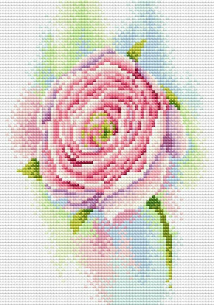 Набор Brilliart #МС-112 Нежный Ранункулюс, Алмазная Мозаика, 19 x 27 см