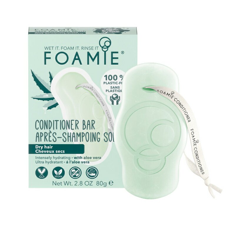 FOAMIE Aloe You Vera Much Conditioner Bar Твердый кондиционенр Aloe You Vera Much для сухих волос 80 гр