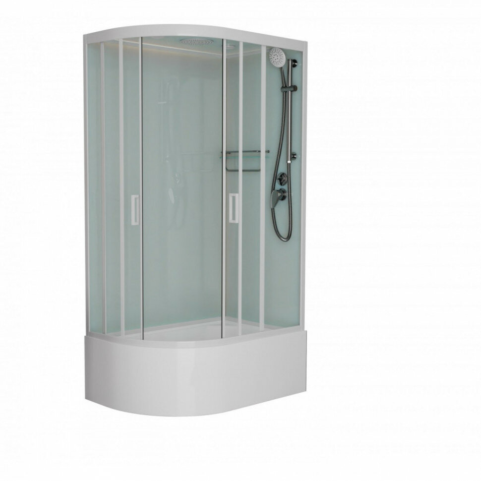 Душевая кабина Frank F412/2R М White 120x80 матовое стекло, 20038